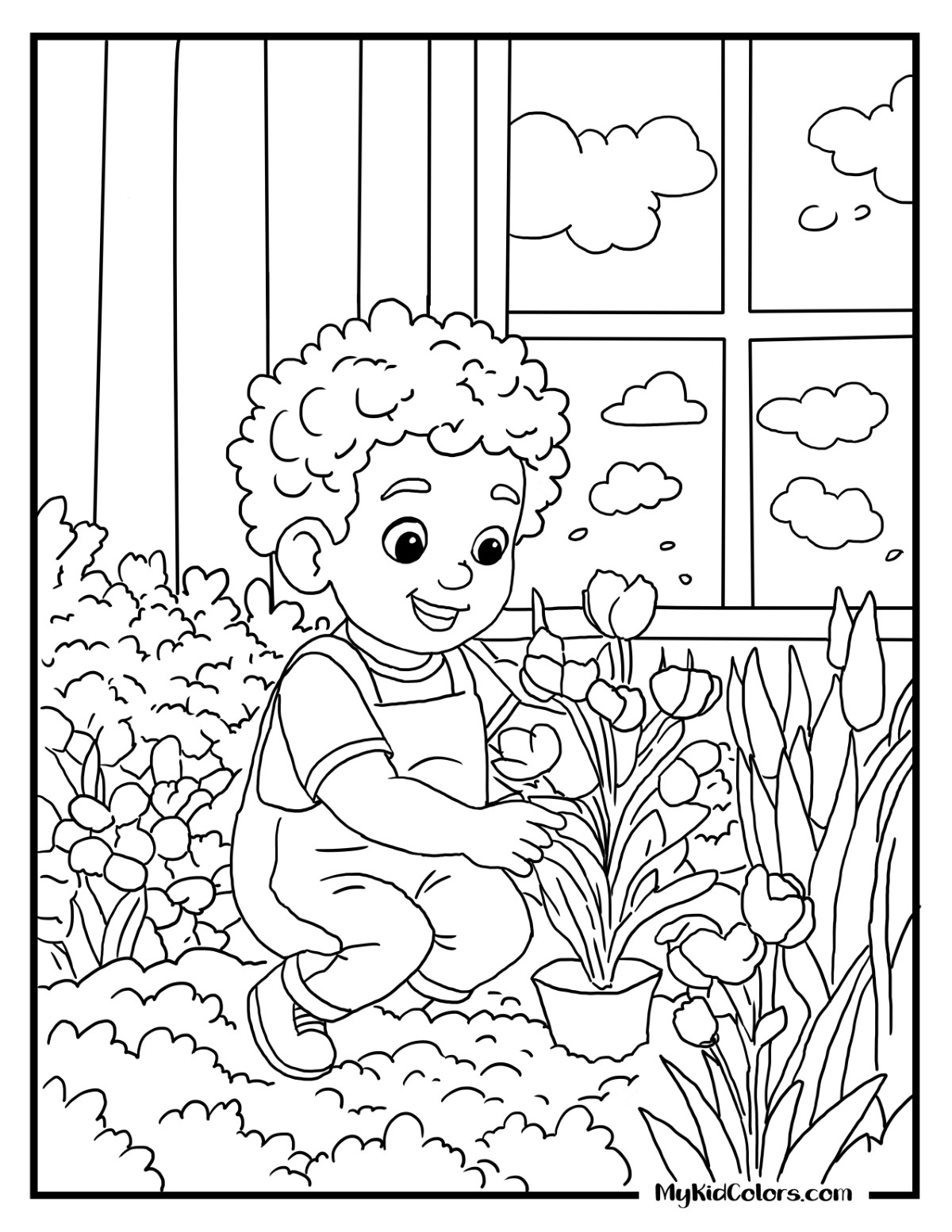 15 Free Spring Coloring Pagesfor Kids (Free PDF Printables)