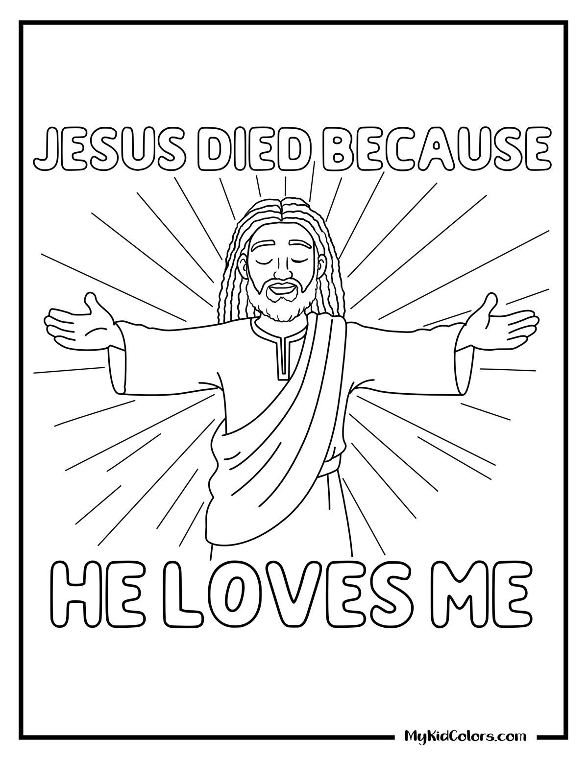 15 Free Jesus Died On The Cross Coloring Pages (Inclusive & Gentle)