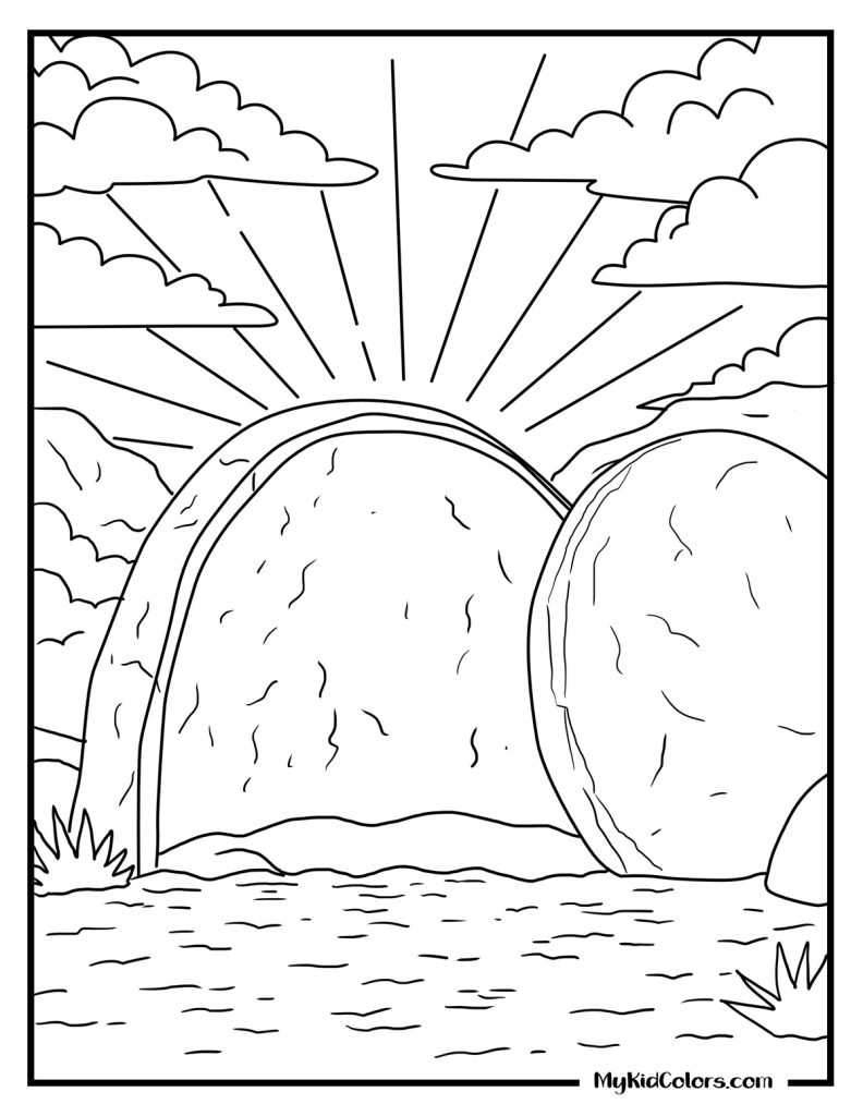 15 Free Jesus Is Risen Coloring Pages (Inclusive & Hand-Drawn)