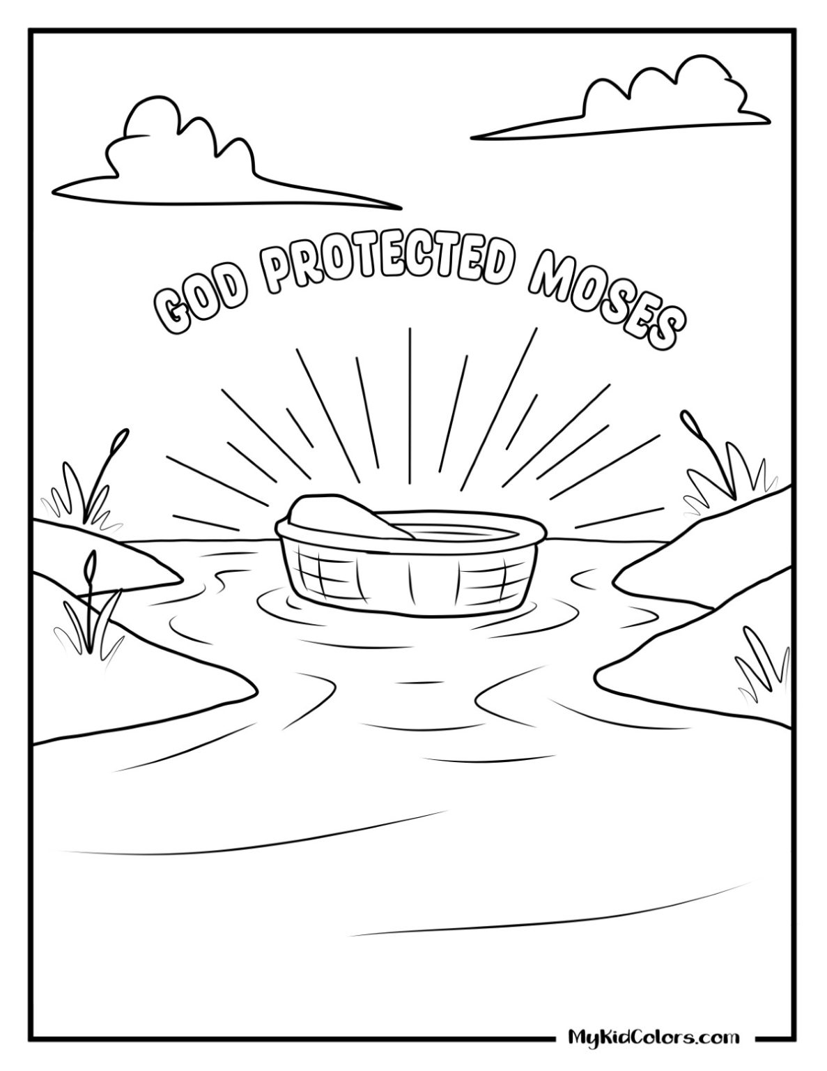 15 Free Baby Moses Coloring Pages for Kids (Free PDF Printables)