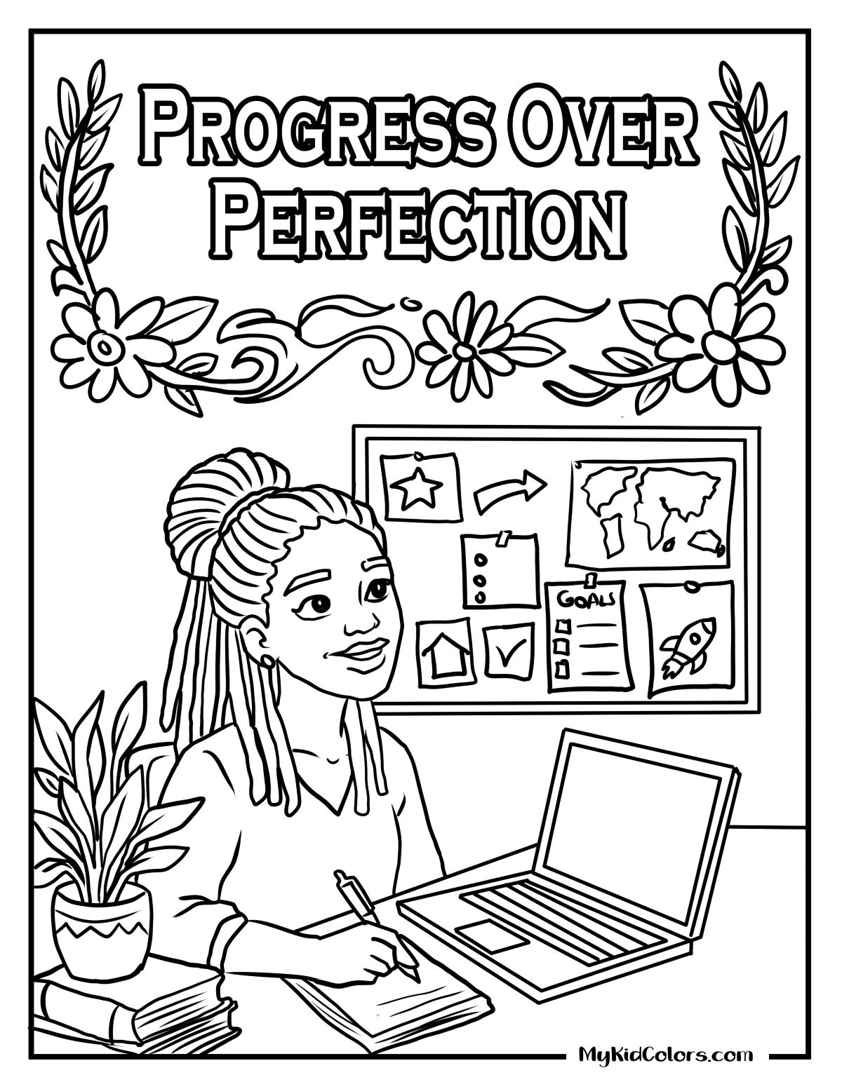 15 Free Motivational Coloring Pages (Inclusive & Hand-Drawn for Confidence)