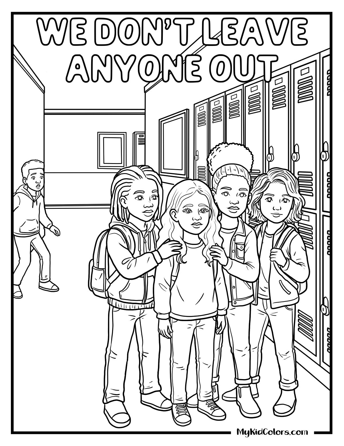 15 Free Kindness Coloring Pages (Inclusive & Hand-Drawn for Kids)