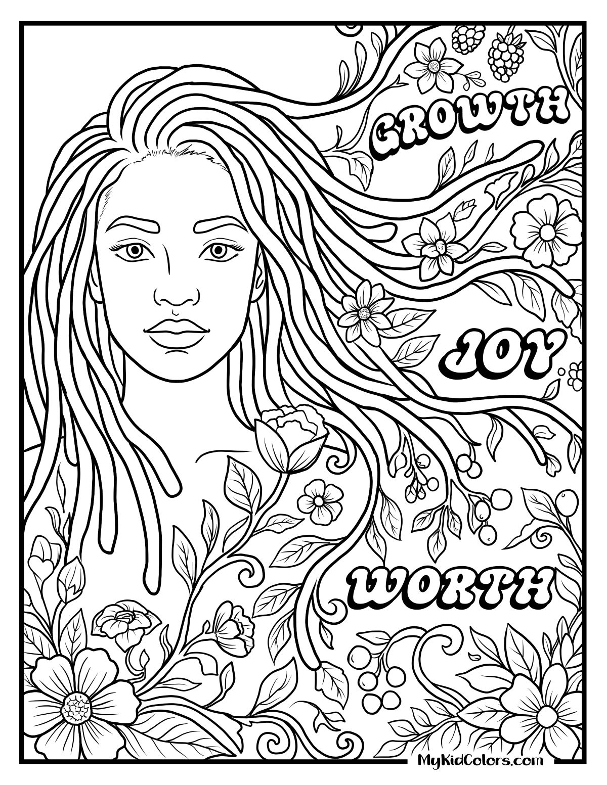 15 Free Self Love Coloring Pages (Inclusive & Hand-Drawn Confidence ...