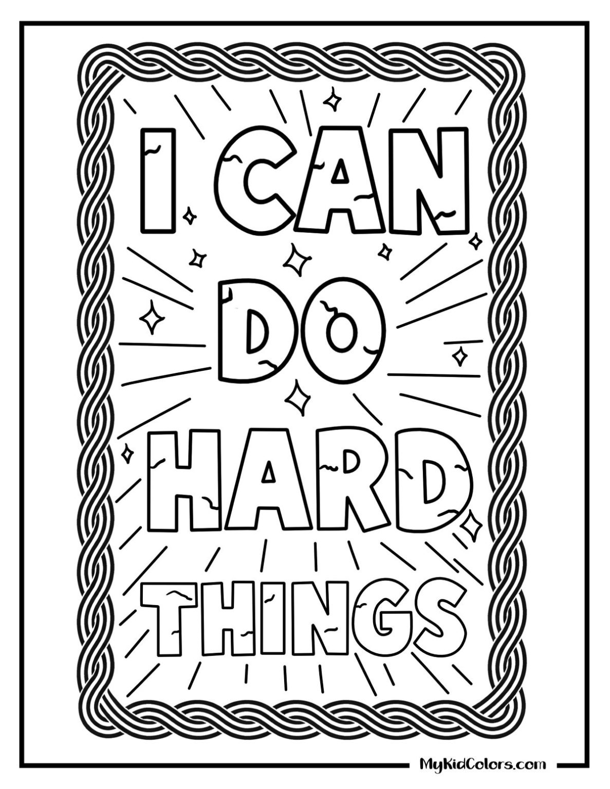 15 Free Affirmation Coloring Pages (Inclusive & Hand-Drawn for Self-Love)