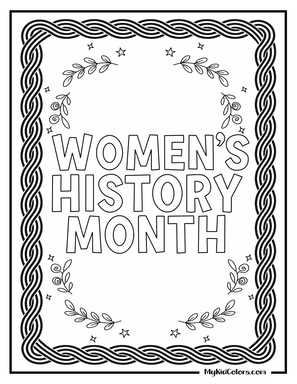 15 Free Women’s History Month Coloring Pages (Inclusive & Empowerment ...