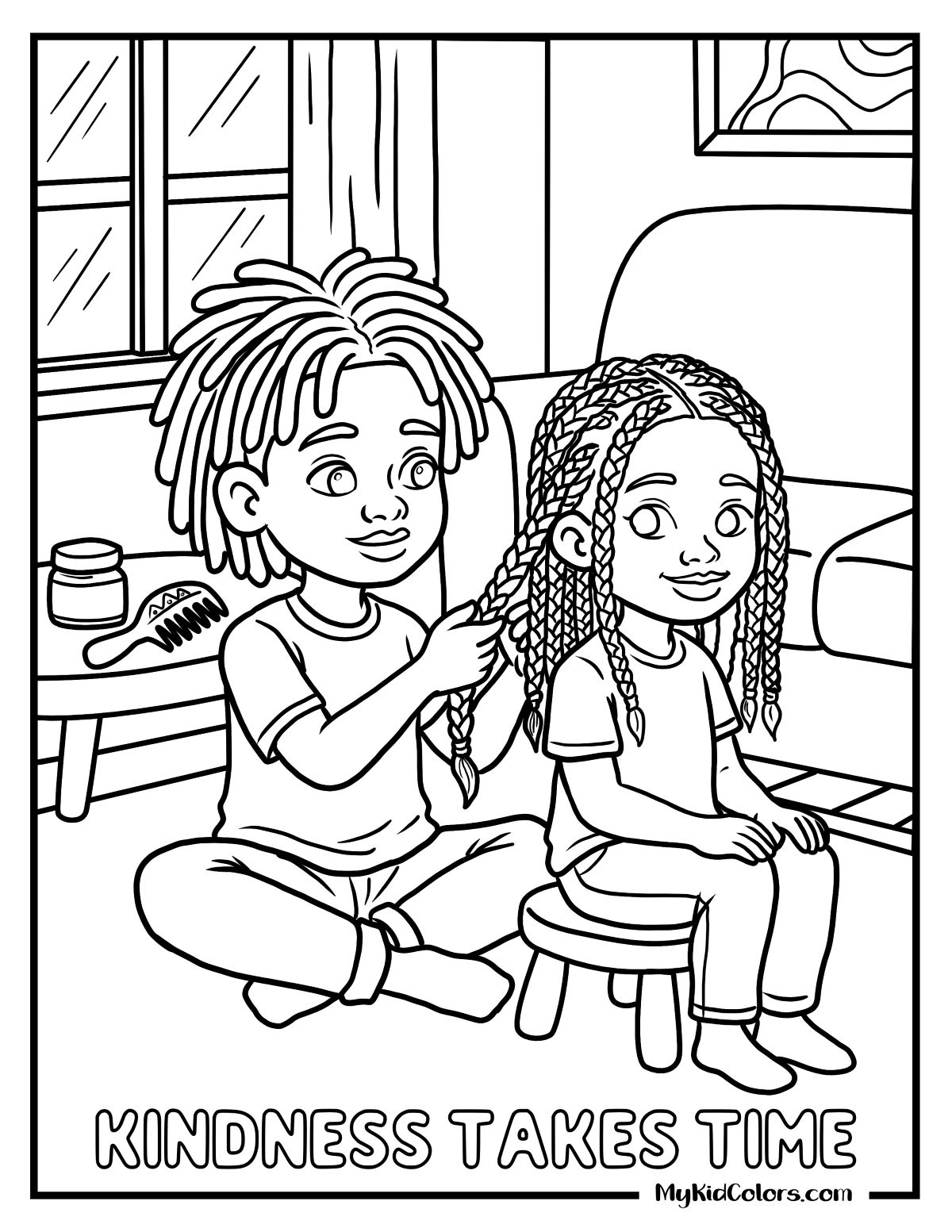 15 Free Kindness Coloring Pages (Inclusive & Hand-Drawn for Kids)
