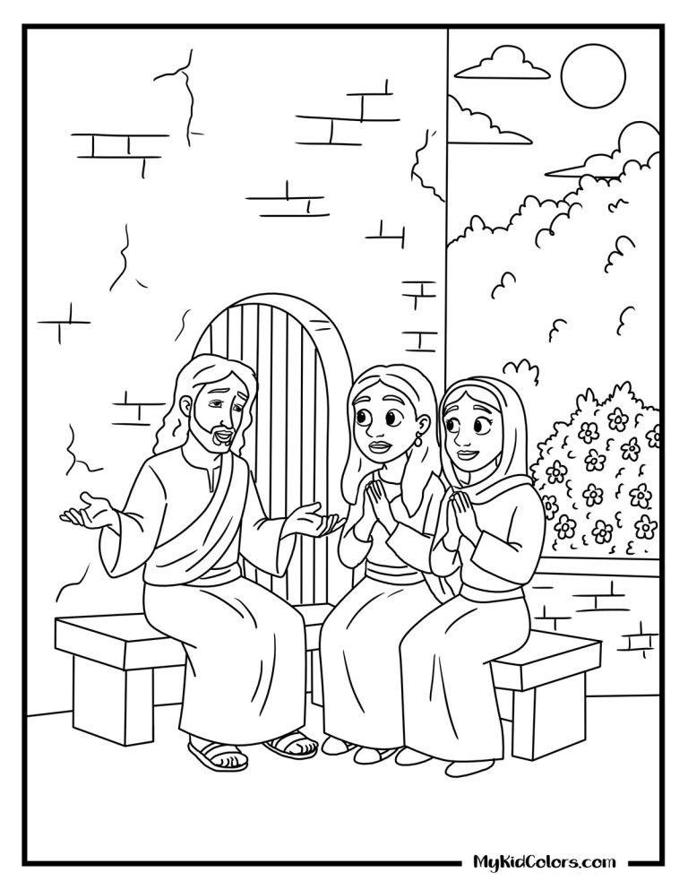 15 Free Jesus Raises Lazarus Coloring Pages (Inclusive & Hopeful)