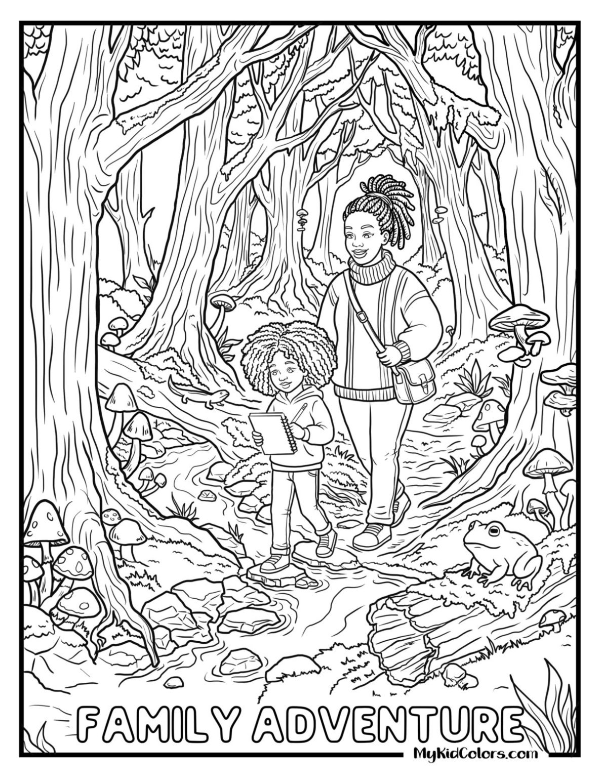 15 Free Family Coloring Pages Kids See Themselves In (PDF)