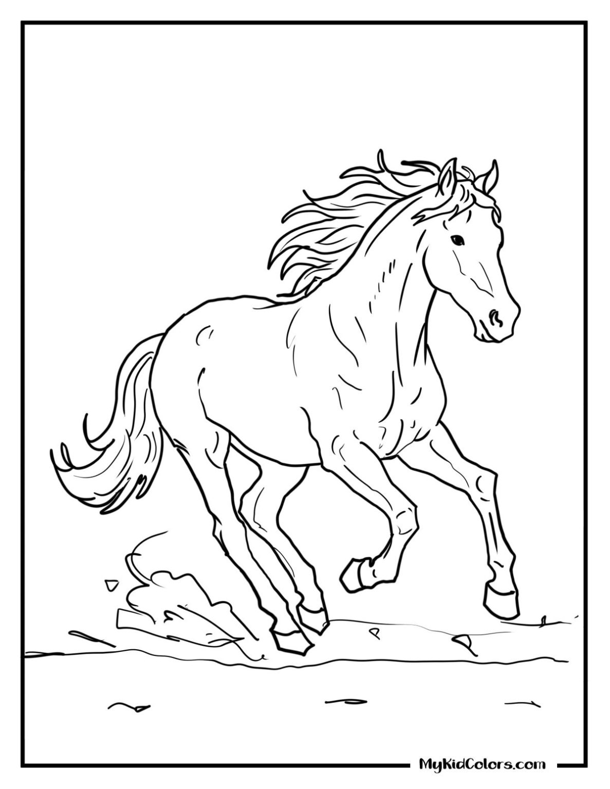15 Free Kentucky Derby Coloring Pages (Inclusive, Hand-Drawn Horse ...