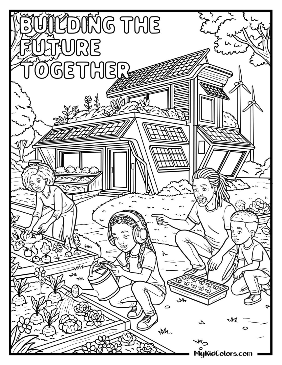 15 Free Family Coloring Pages Kids See Themselves In (PDF)