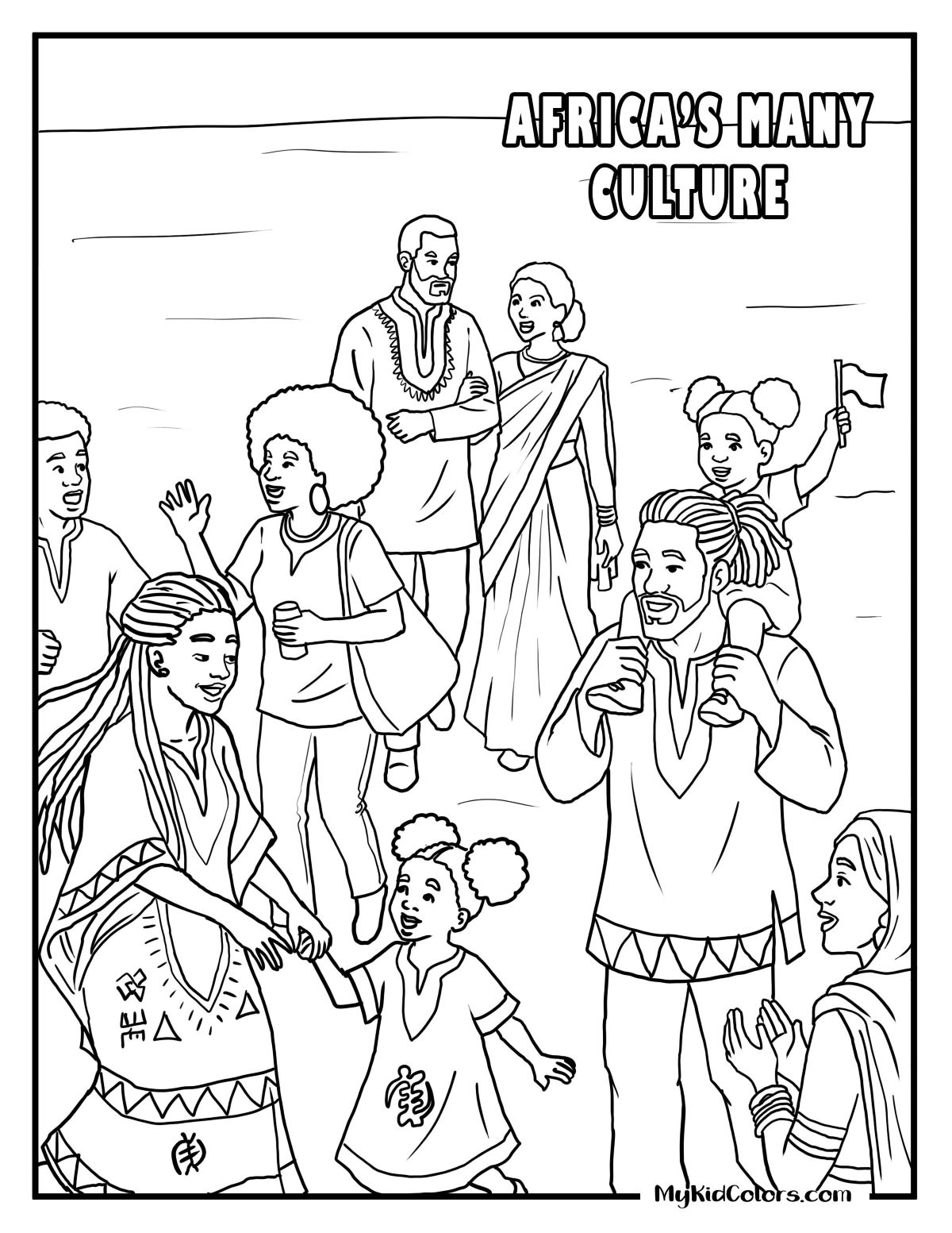 15 Africa Coloring Pages for Kids: Geography, Culture & Global Awareness