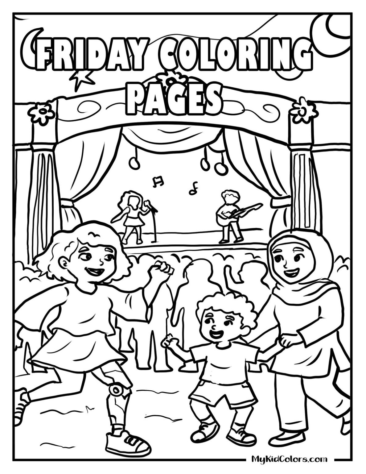 15 Free Friday Coloring Pages (Inclusive & Hand-Drawn for Calm ...