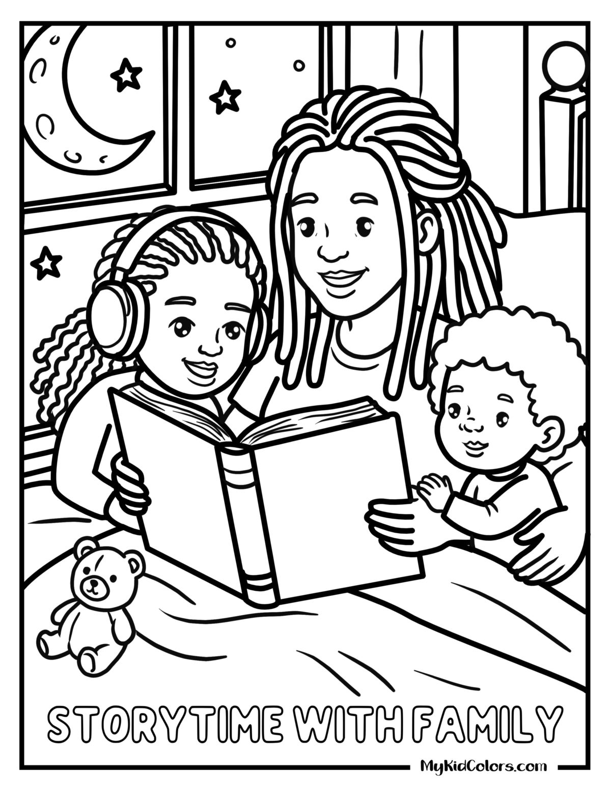 15 Free Family Coloring Pages Kids See Themselves In (PDF)