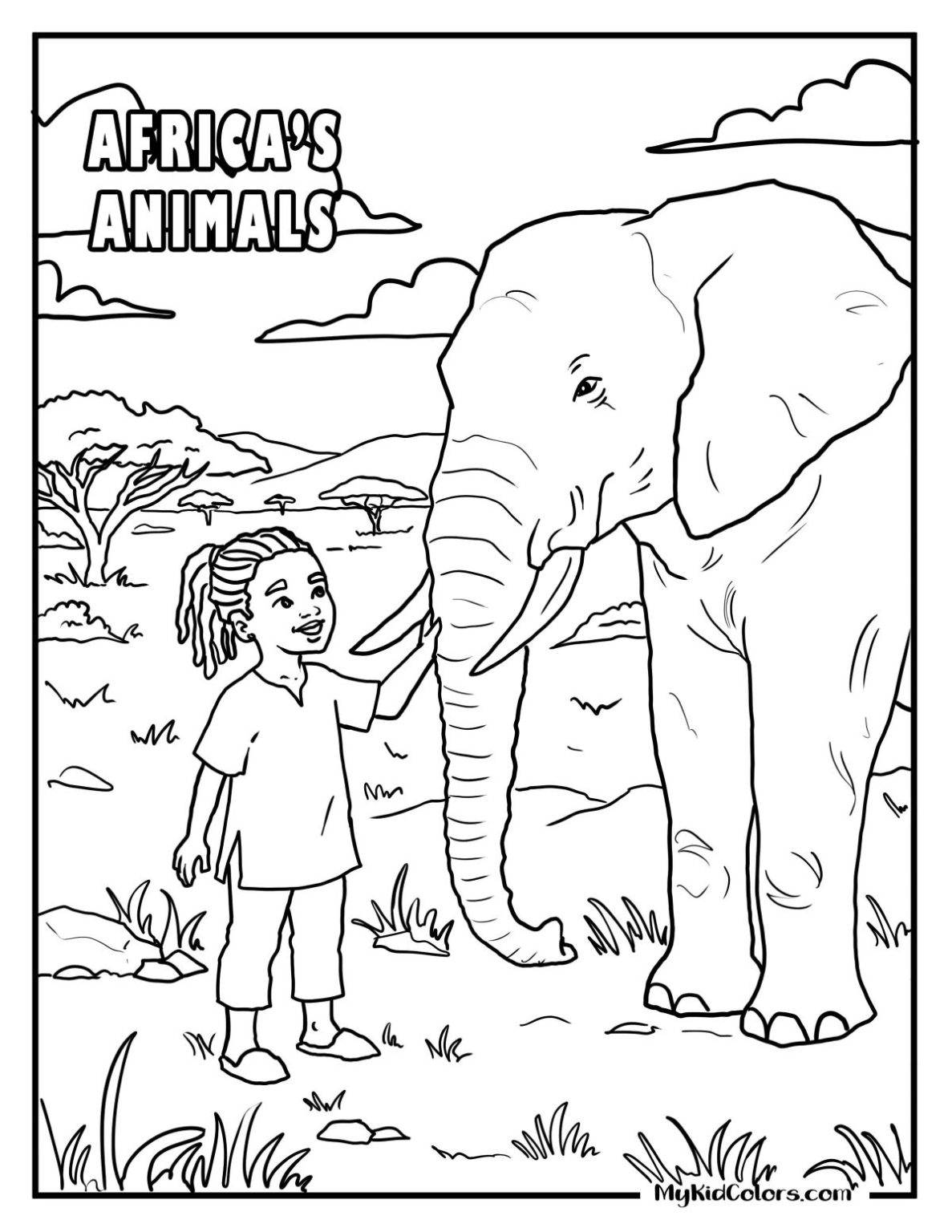 15 Africa Coloring Pages for Kids: Geography, Culture & Global Awareness