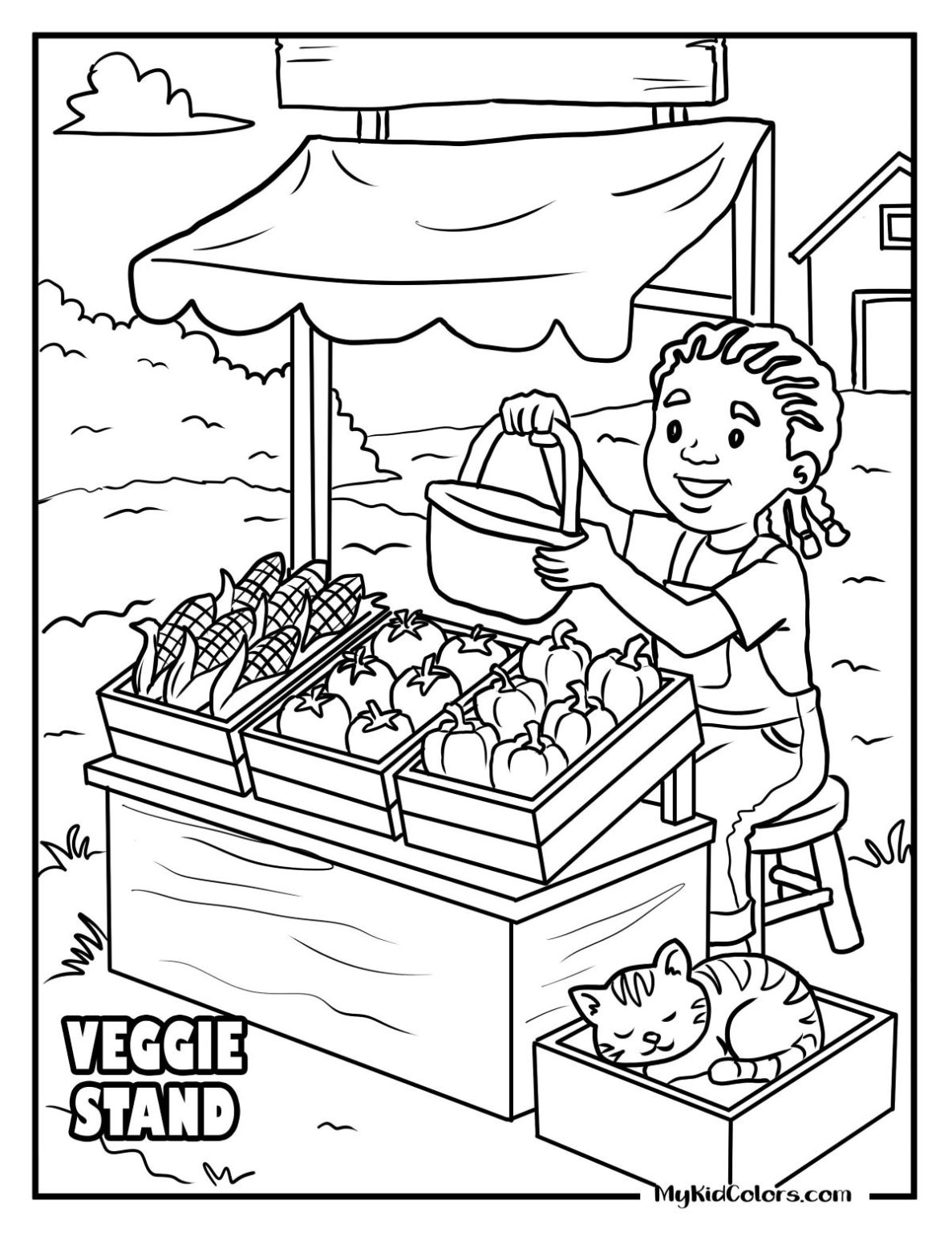 15 Free Vegetables Coloring Pages (Inclusive & Hand-Drawn for Kids)