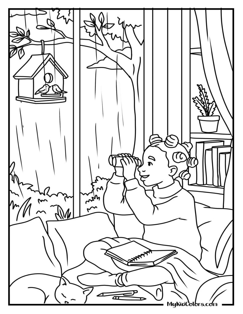 15 Free Birdhouse Coloring Pages for Kids (Hand-Drawn & Inclusive)