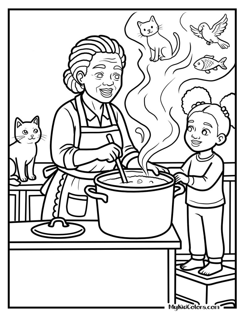 15 Free Whimsical Coloring Pages for Kids (Hand-Drawn, Inclusive ...