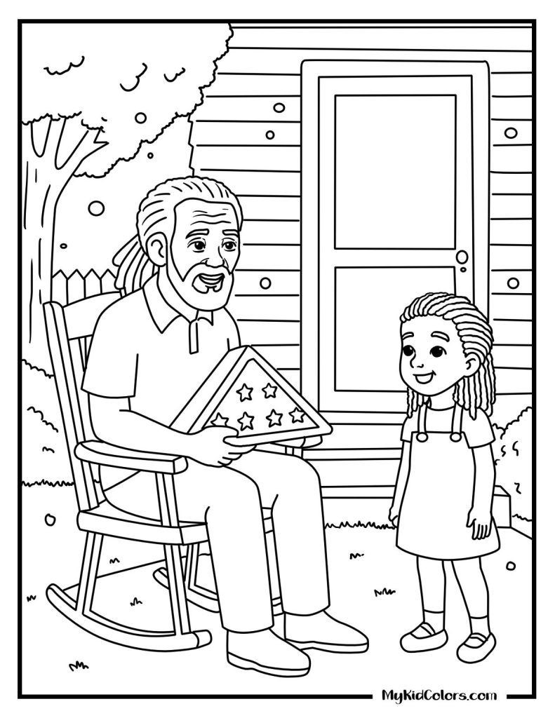 15 Free American Flag Coloring Pages (Inclusive & Hand-Drawn)